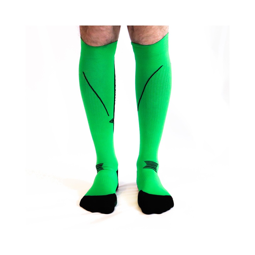 Ciorapi Timberstar cu Compresie pentru Sport, Unisex, Green & Black
